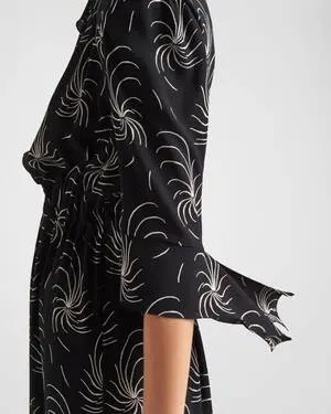 Prada Printed Sablé Dress