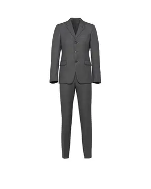 Prada Single-breasted Wool Suit - Grey