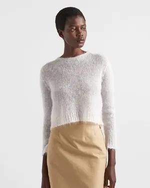 Prada Mohair Crew-neck Sweater