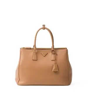 Prada Galleria Large Leather Bag Neutral