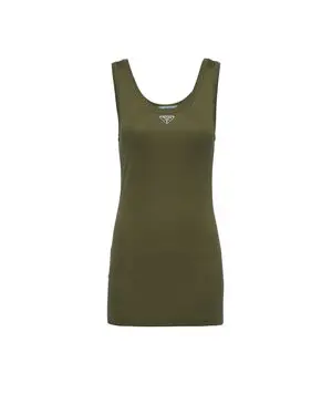 Prada Ribbed Knit Top - Green