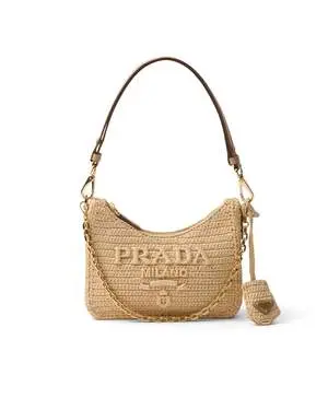 Prada Re-edition Mini Crochet Bag - Neutral