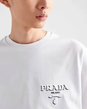 Prada Cotton T-Shirt - White | Editorialist
