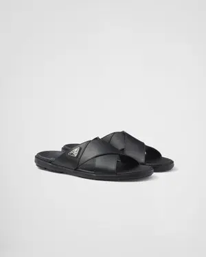 Prada Logo Slides Slipper