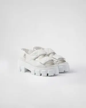 Prada Monolith Nappa Leather Sandals