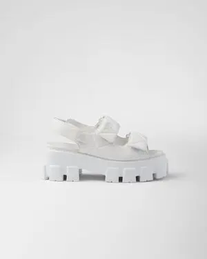 Prada Monolith Nappa Leather Sandals