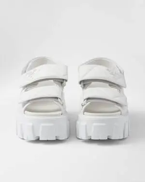 Prada Monolith Nappa Leather Sandals