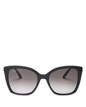 FERRAGAMO Square Sunglasses - Black/gray