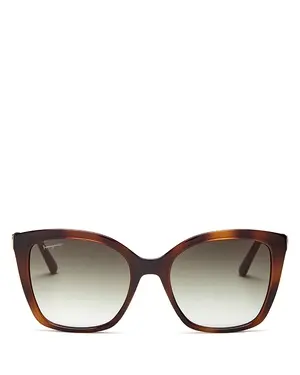 FERRAGAMO Square Sunglasses - Tortoise/gray