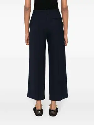 Erika Cavallini Straight-leg Cropped Trousers - Blue