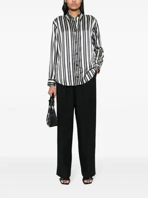 Fendi Panelled Striped Trousers