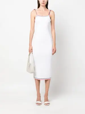 Fendi Monogram Midi Dress - White