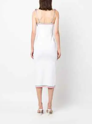 Fendi Monogram Midi Dress - White