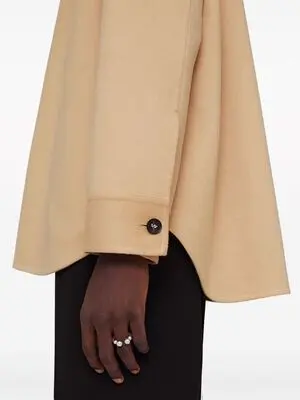 JIL SANDER Cashmere Shirt Jacket - Brown