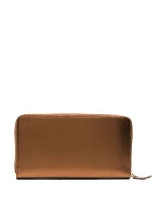 Roberto Cavalli Monogram-plaque Leather Wallet - Brown