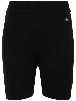 VIVIENNE WESTWOOD Embroidered-logo Knitted Shorts