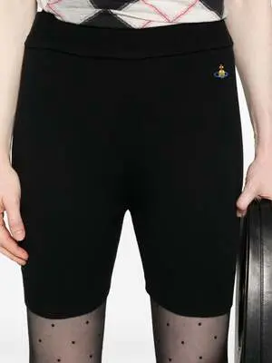 VIVIENNE WESTWOOD Embroidered-logo Knitted Shorts
