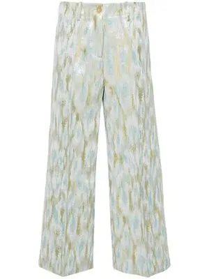 Erika Cavallini Wide-leg Cropped Trousers