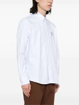 Maison Kitsuné Logo-appliqué Cotton Shirt