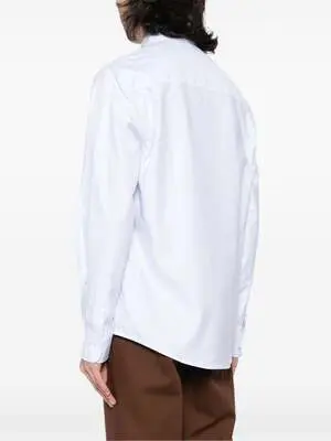 Maison Kitsuné Logo-appliqué Cotton Shirt