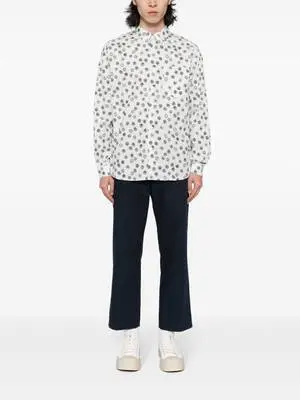 Maison Kitsuné Graphic-print Cotton Shirt