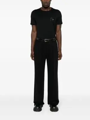 Fendi Logo-appliqué Cotton T-shirt
