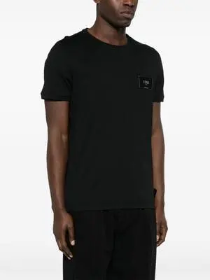Fendi Logo-appliqué Cotton T-shirt
