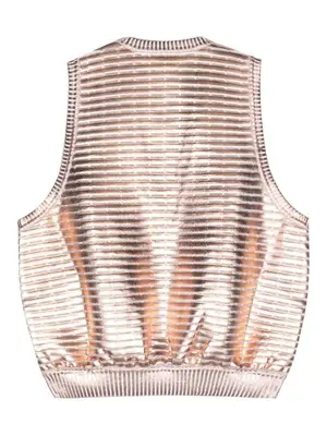 GENNY Laminated Knit Top