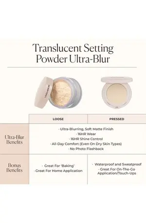 Laura Mercier Pressed Setting Powder Ultra-blur - Translucent
