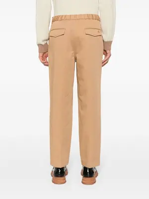 Gucci Web-detail Cotton Trousers