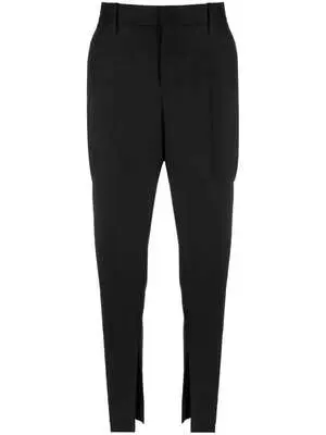 Gucci Side-slit Tapered Trousers - Black