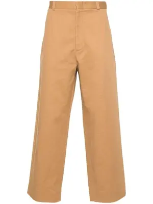 Gucci Twill Straight Trousers - Neutrals