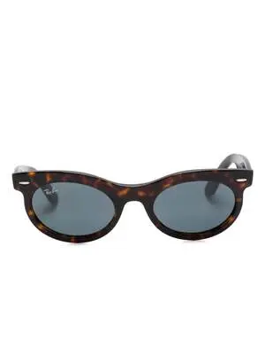 Ray-ban Wayfarer Oval-frame Sunglasses - Brown