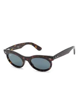 Ray-ban Wayfarer Oval-frame Sunglasses - Brown