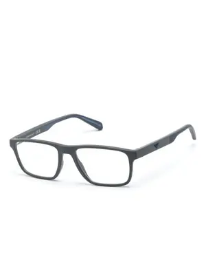 Emporio Armani Rectangle-frame Eyeglasses - Grey