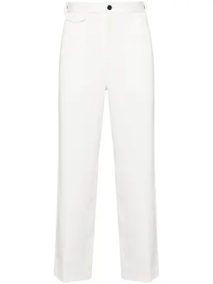 Gucci Web-detail Cotton Trousers