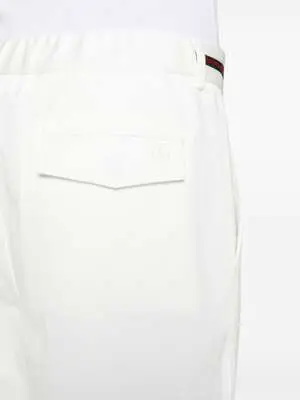 Gucci Web-detail Cotton Trousers