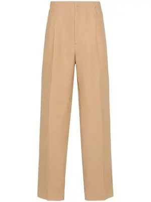 Fendi Canvas Straight-leg Trousers