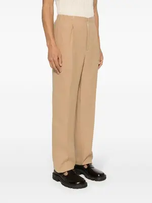 Fendi Canvas Straight-leg Trousers