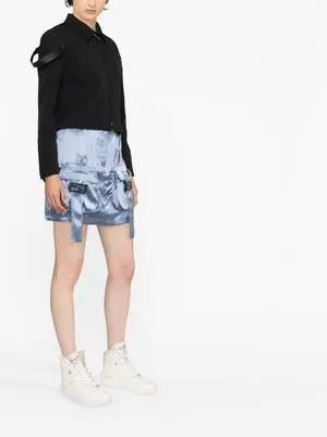 Fendi Cargo Pockets Mini Skirt - Blue