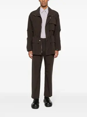 Fendi Pinstriped Cotton Shirt - Brown