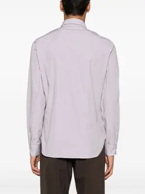Fendi Pinstriped Cotton Shirt - Brown