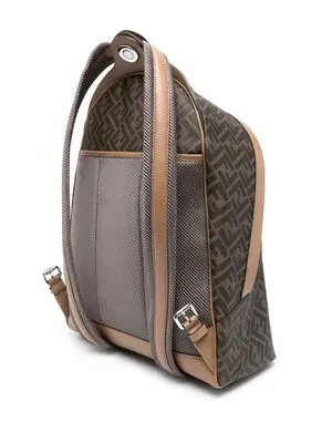 Fendi Ff-print Diagonal Backpack