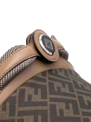 Fendi Ff-print Diagonal Backpack