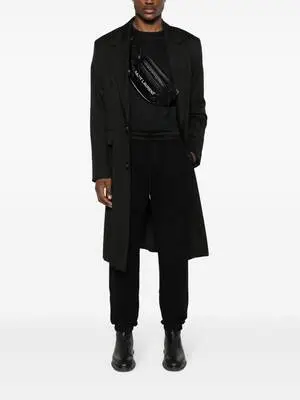 Saint Laurent Logo-embroidered Track Pants - Black