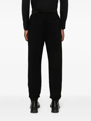 Saint Laurent Logo-embroidered Track Pants - Black