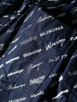 Balenciaga Logo-print Cotton Shorts