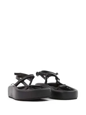 MAISON MARGIELA Webbing Leather Sandals - Black