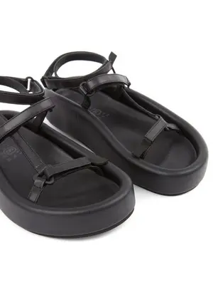 MAISON MARGIELA Webbing Leather Sandals - Black