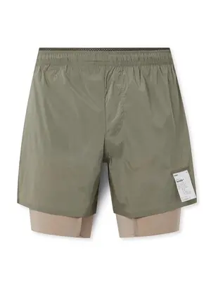Satisfy Straight-leg Layered Techsilk™ Shell And Justice™ Shorts